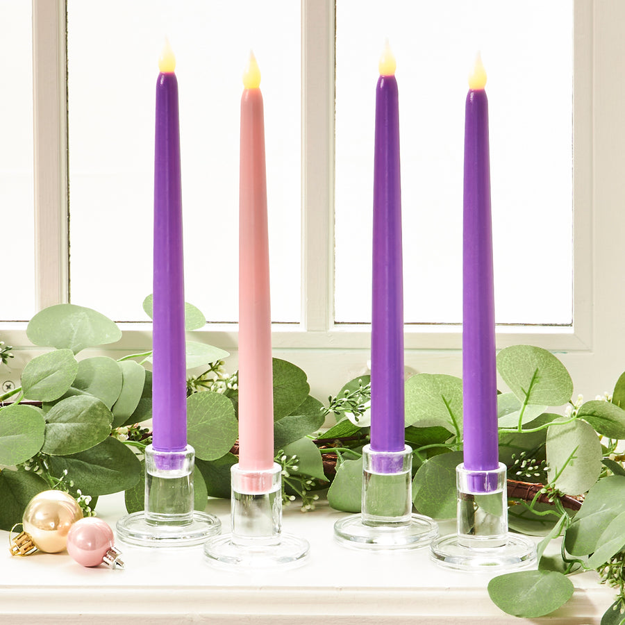 Advent Remote-Controlled Flamless Candles - Set of 4 – Lights.com