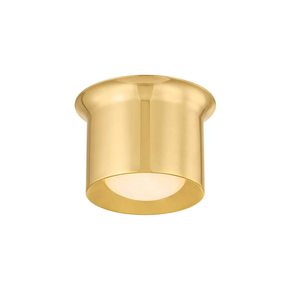 Jonah LED Flush Mount 7" Small Ceiling Light, Aged Brass Finish ...