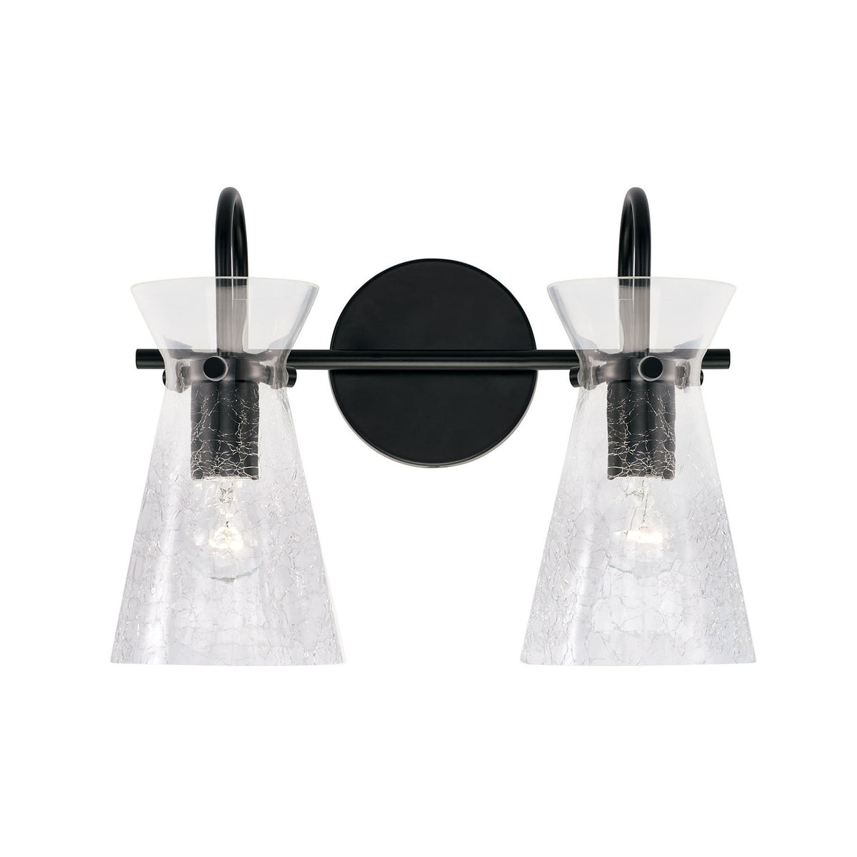 Aries 2 Light 14" Vanity, Matte Black – Lights.com