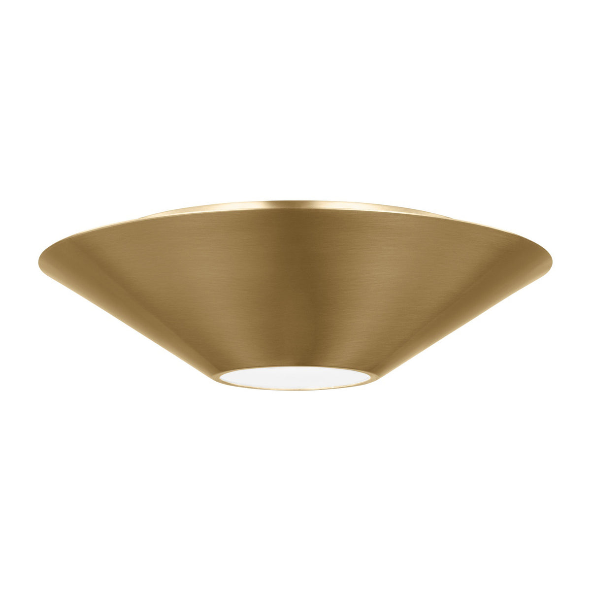 Belvin Medium LED Flush Mount 12", Modern Brass – Lights.com