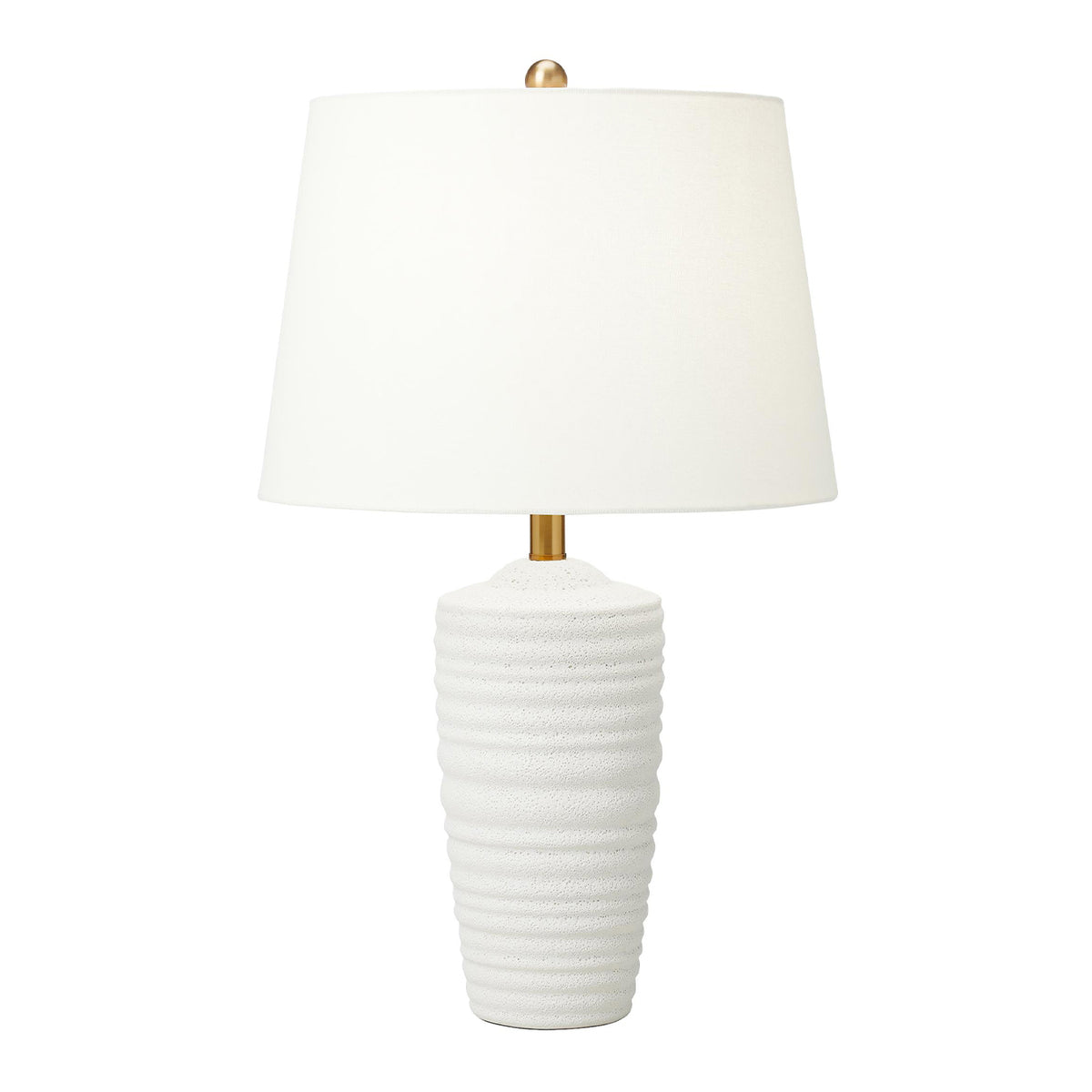 Joyce Table Lamp 28", Textured White – Lights.com