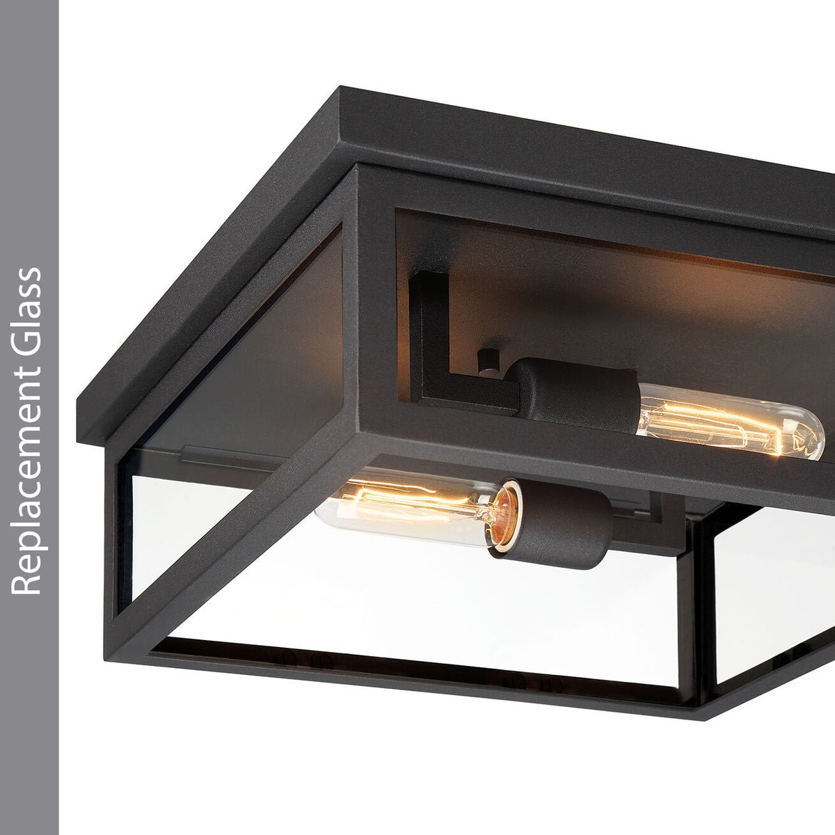 Sam Flush Mount Replacement Glass, Side Panel – Lights.com